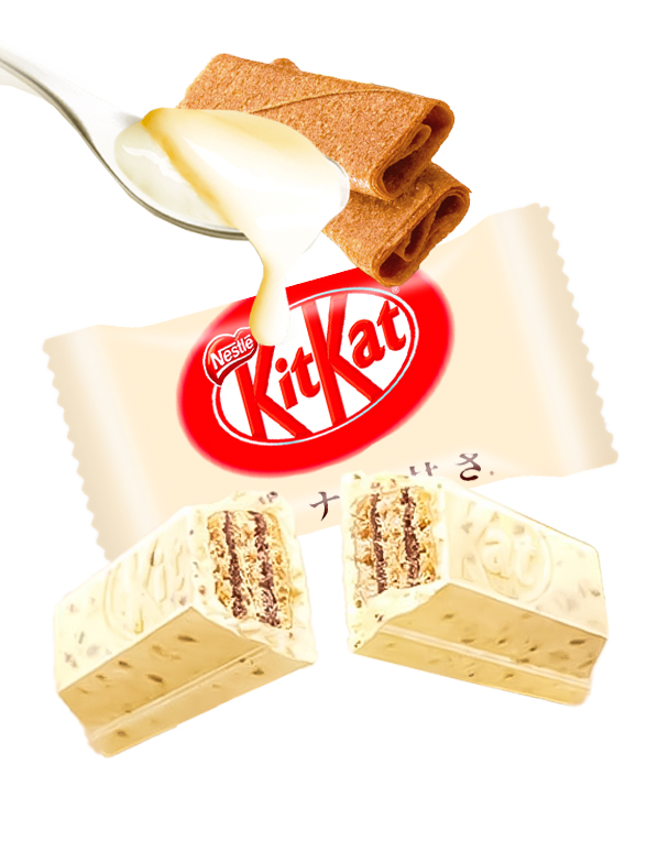 Mini Kit Kat Blanco con Crepes Hojaldrados de Chocolate | Unidad ...