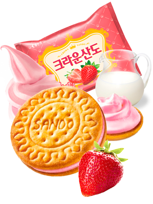 Galletas Coreanas de Crema de Queso, Fresas y Vainilla | Pocket 20 grs. | JaponShop