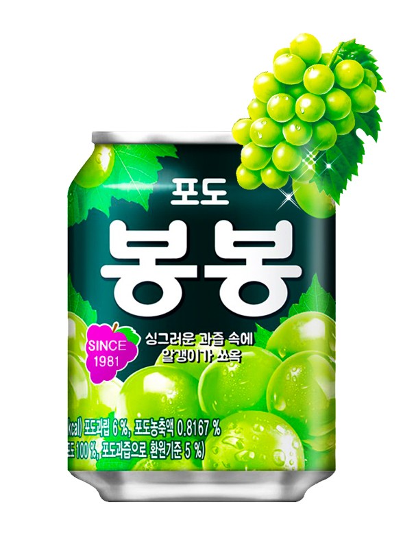 Bebida Coreana de Zumo de Uva | Bong Bong | JaponShop