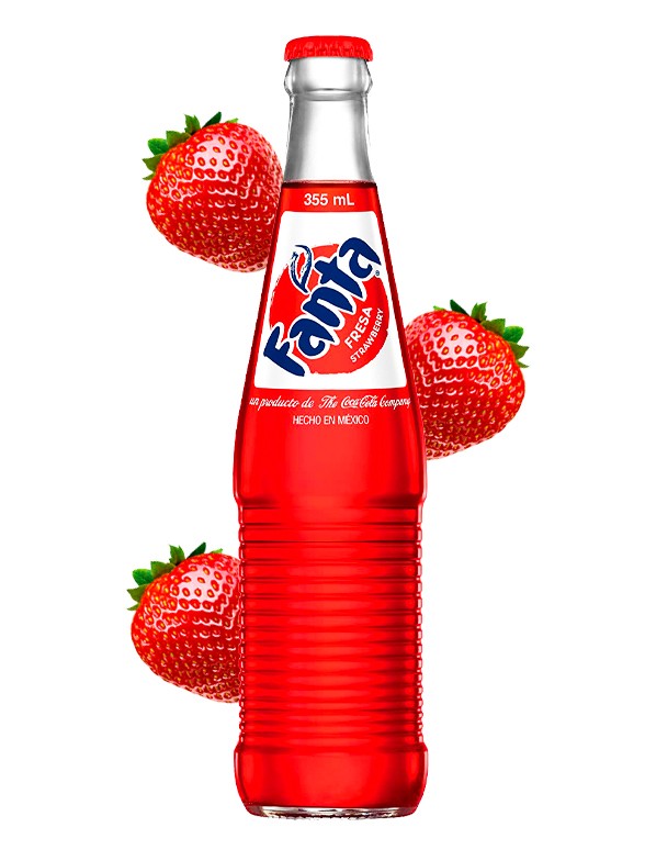 Fanta Mejicana de Fresa | Ed. Cristal 355 ml. | JaponShop