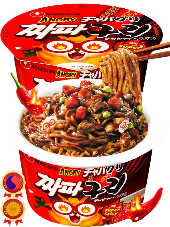 Fideos Ramen Coreanos Salteados Angry Chapa-Guri Super Spicy | Japan ...