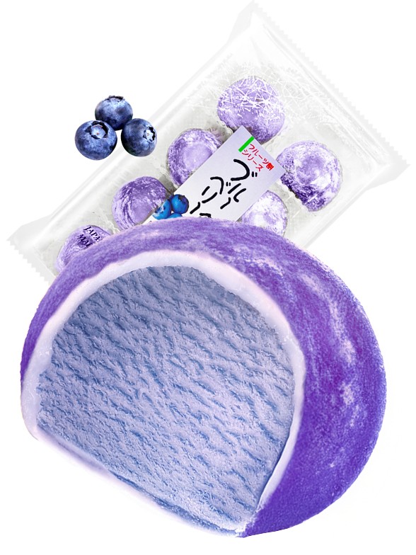 Mochis Japoneses de Arándanos | Receta Kubota 210g. | JaponShop