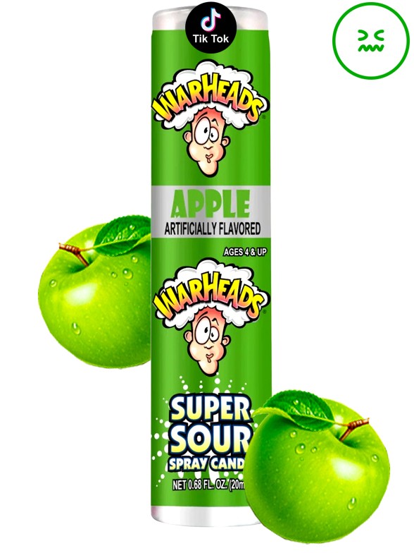 Spray Chuche Ultra Ácida de Manzana Verde | Warheads 20 ml. | JaponShop